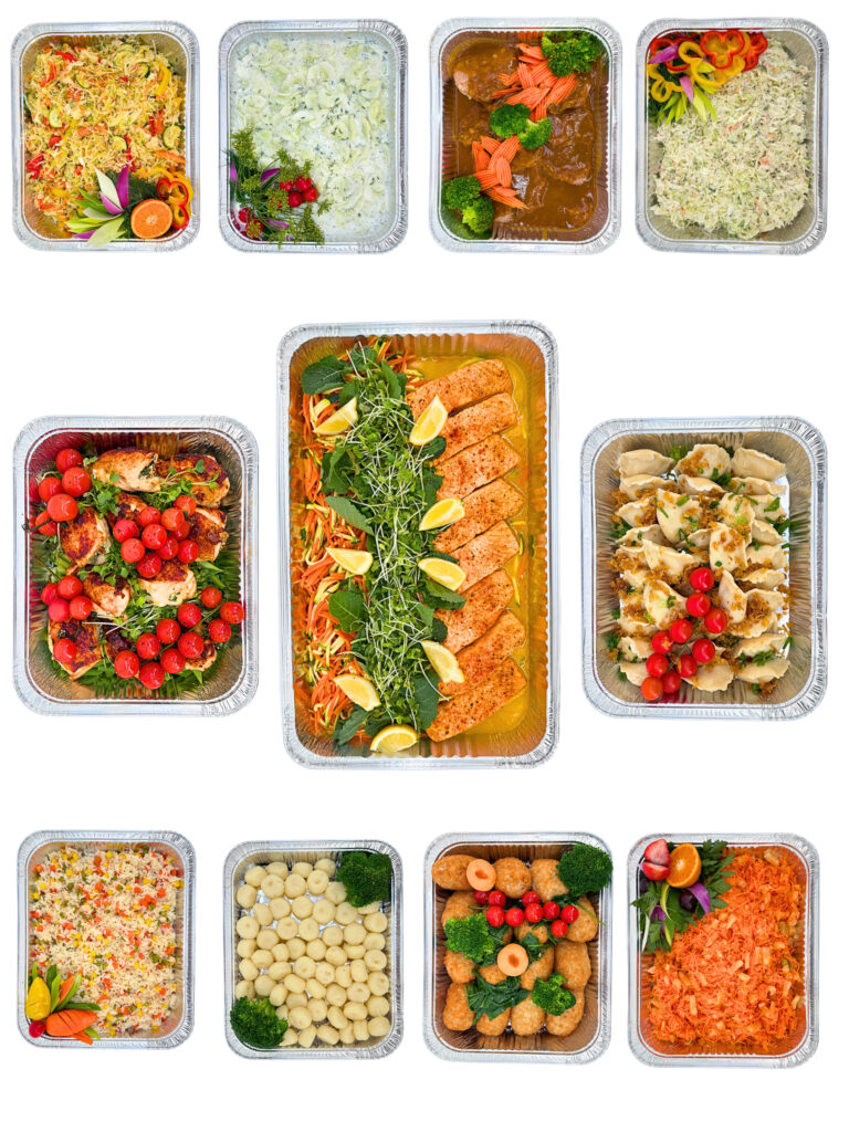 Dinner Set – 2 meats, 2 hot sides, 2 cold sides – Montrose Market